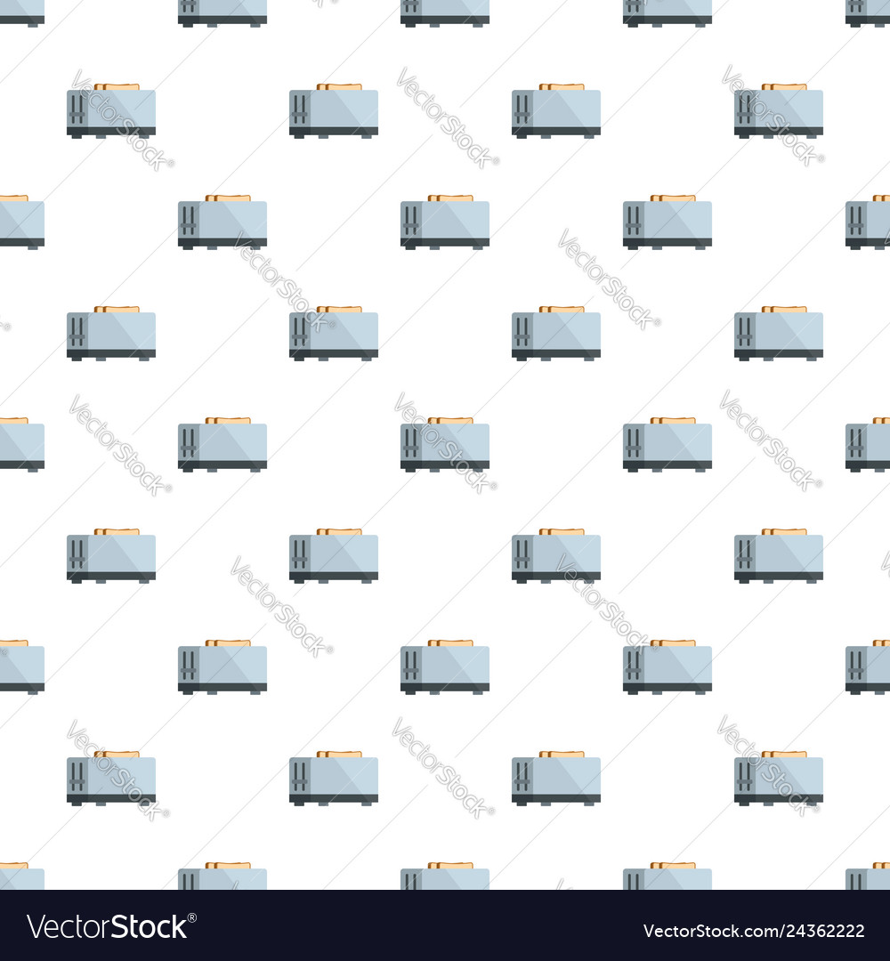 Kitchen toaster pattern seamless Royalty Free Vector Image