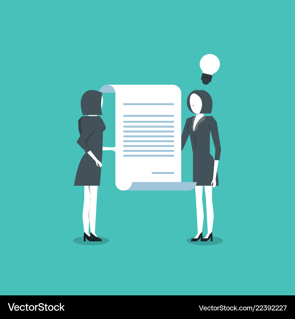 Business partners cartoon Royalty Free Vector Image