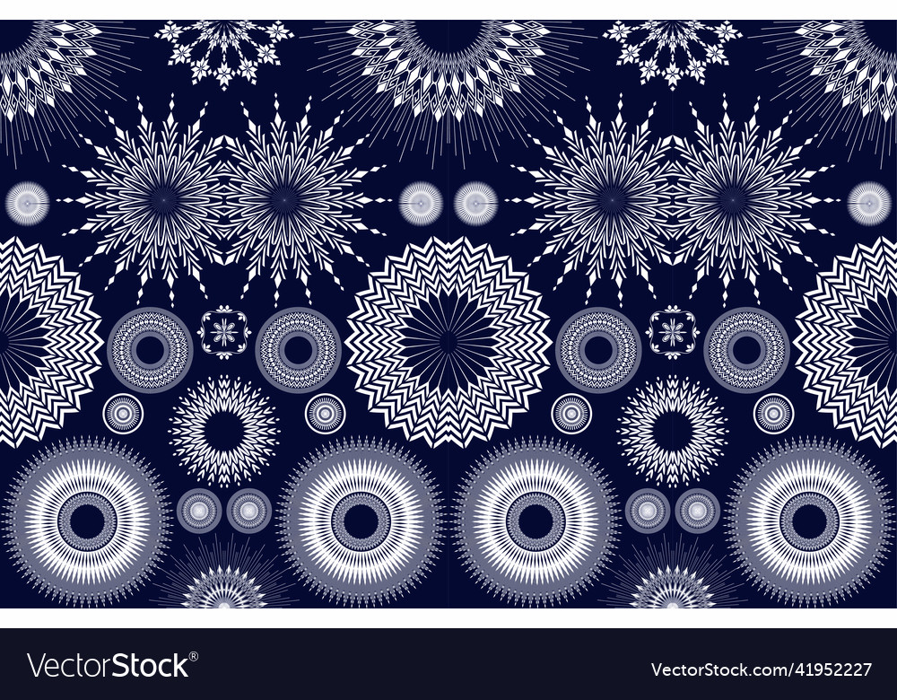 Circle ethnic pattern background seamless pattern Vector Image
