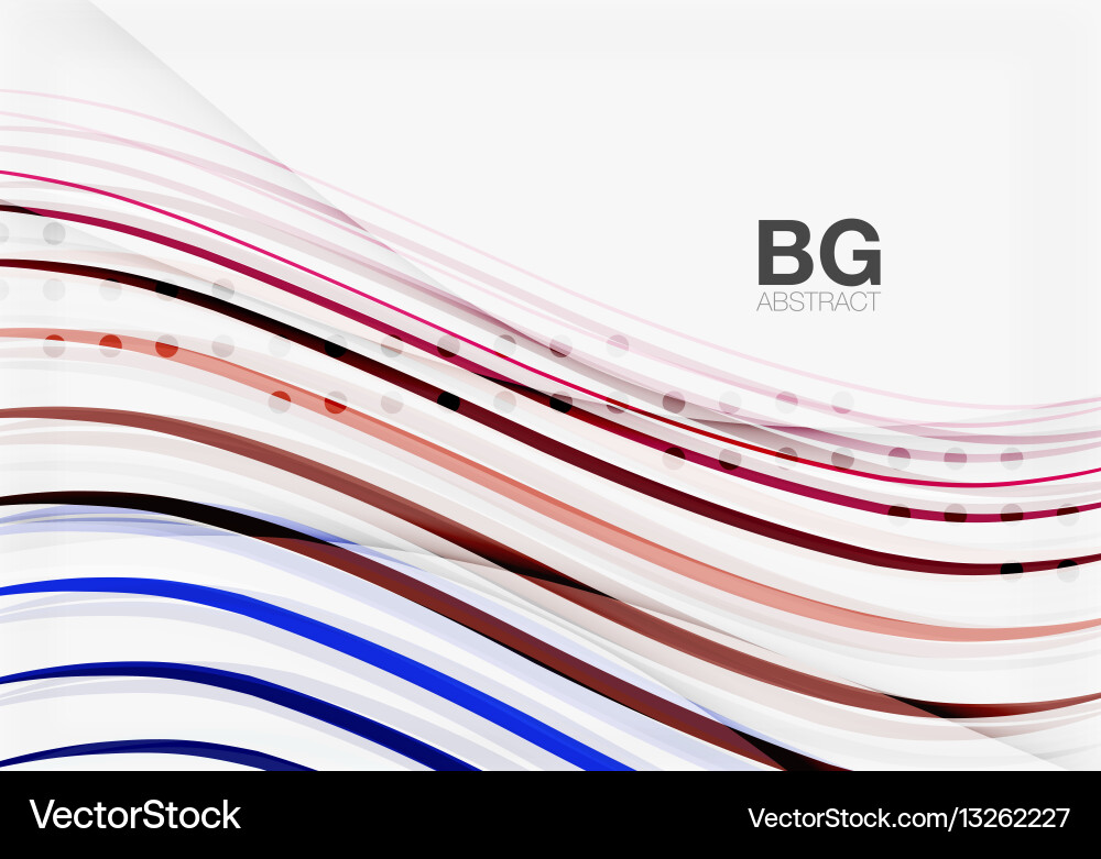 Color stripes wave lines modern geometric Vector Image