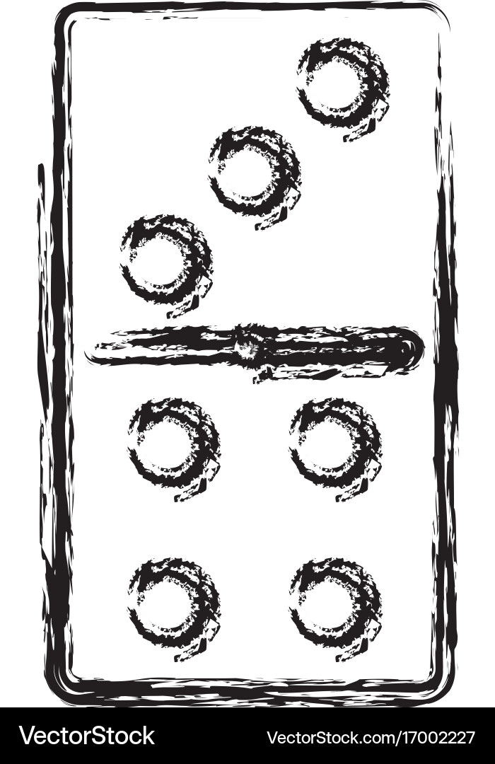 Domino piece icon Royalty Free Vector Image - VectorStock