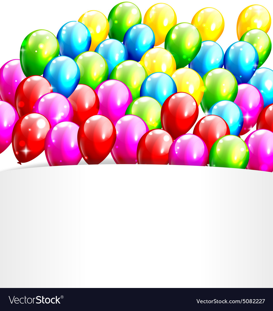 Multicolored inflatable celebration bright Vector Image Multicolored inflatable celebration bright Vector Image