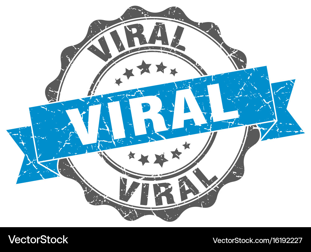 Viral stamp sign seal Royalty Free Vector Image