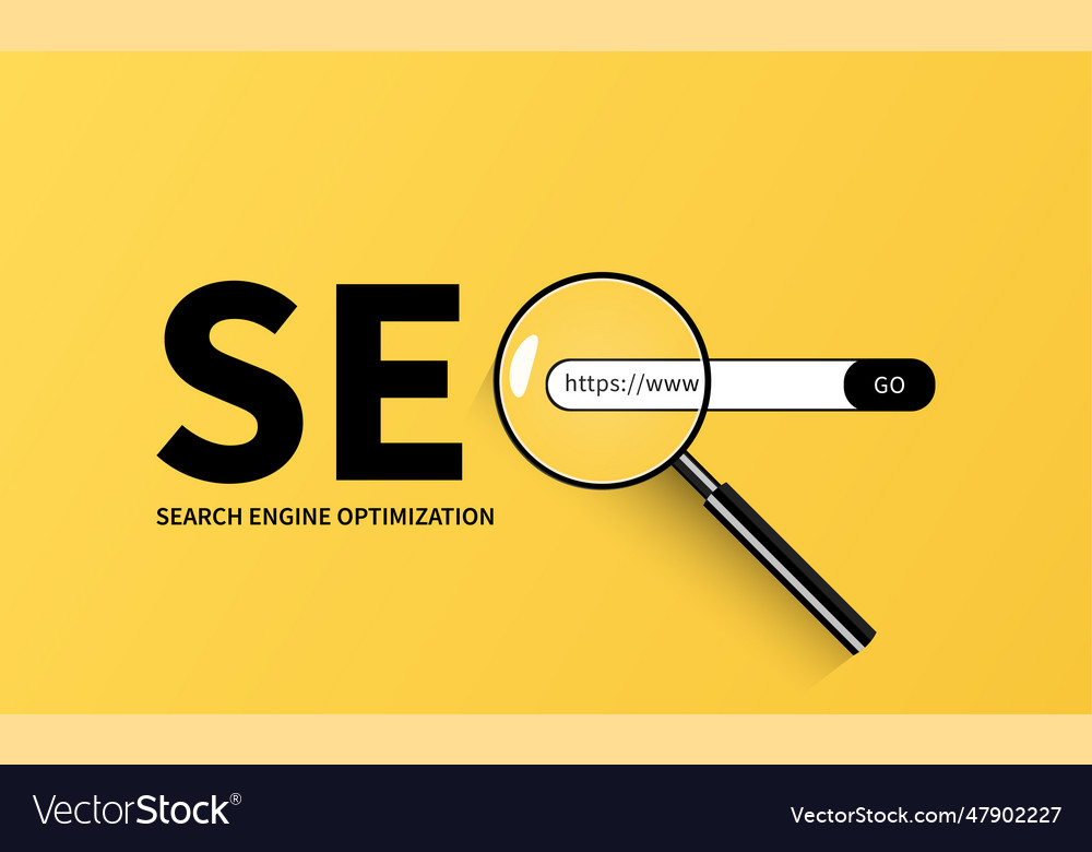 Webseo search engine optimization concept Vector Image