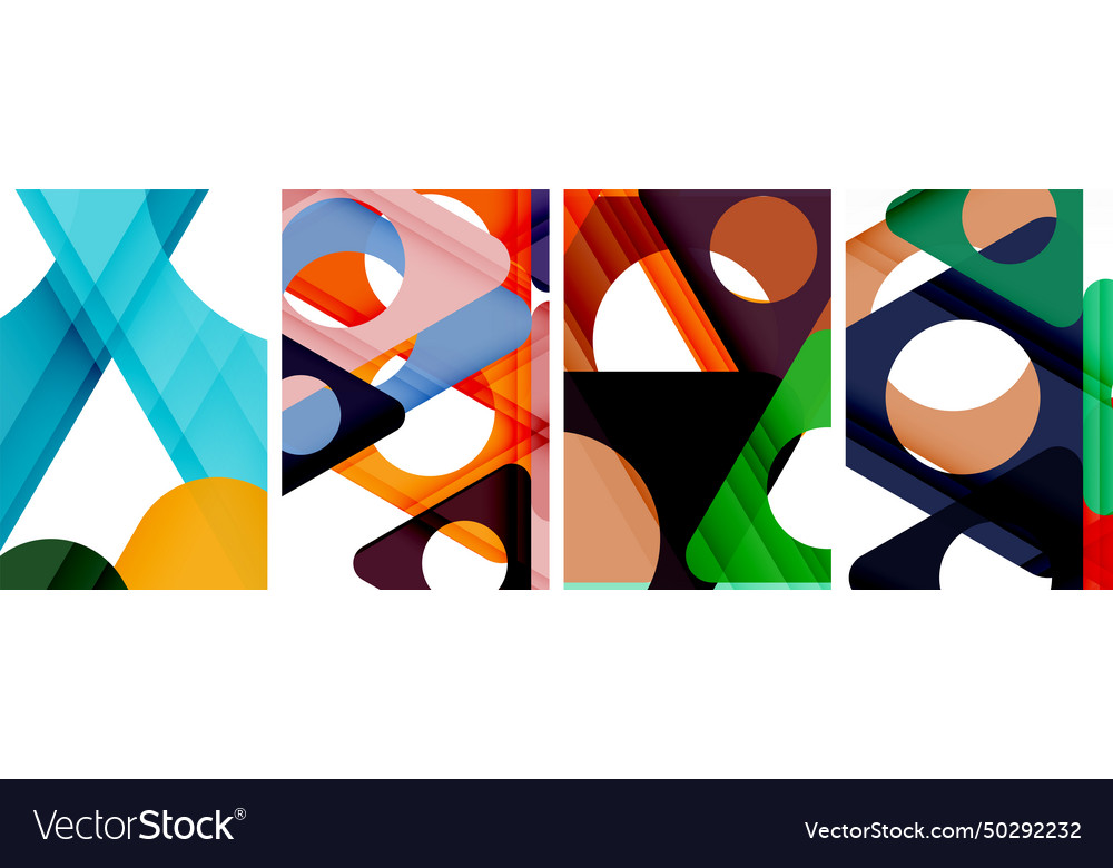 Abstract background set featuring captivating Vector Image