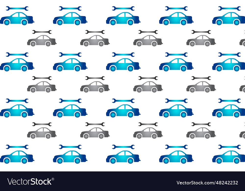 Abstract car services pattern background Vector Image
