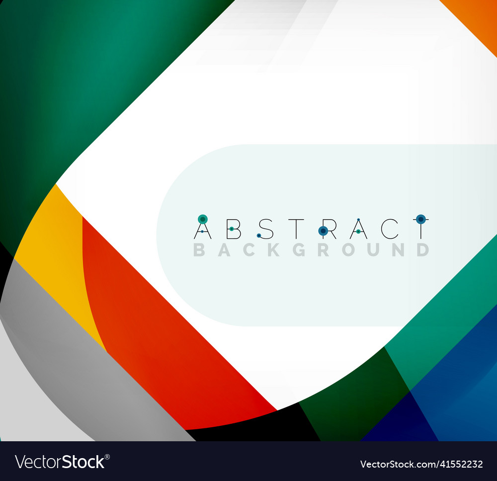 Abstract square shape with overlapping waves Vector Image