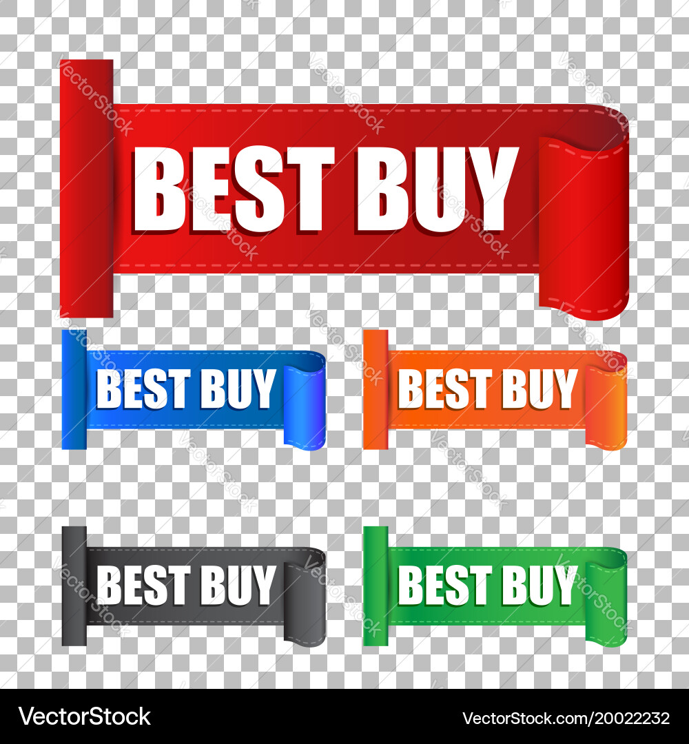 Best buy sticker label on isolated background Vector Image