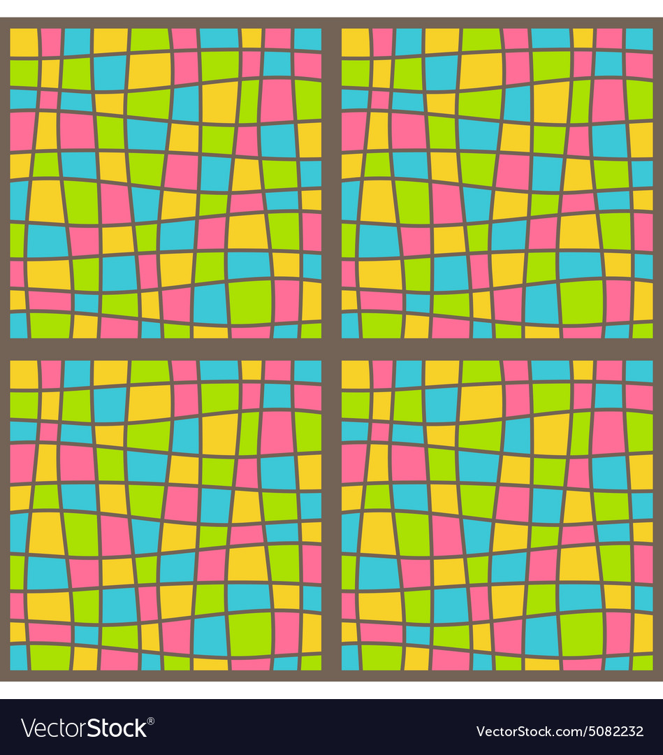 Bright mosaic seamless pattern Royalty Free Vector Image