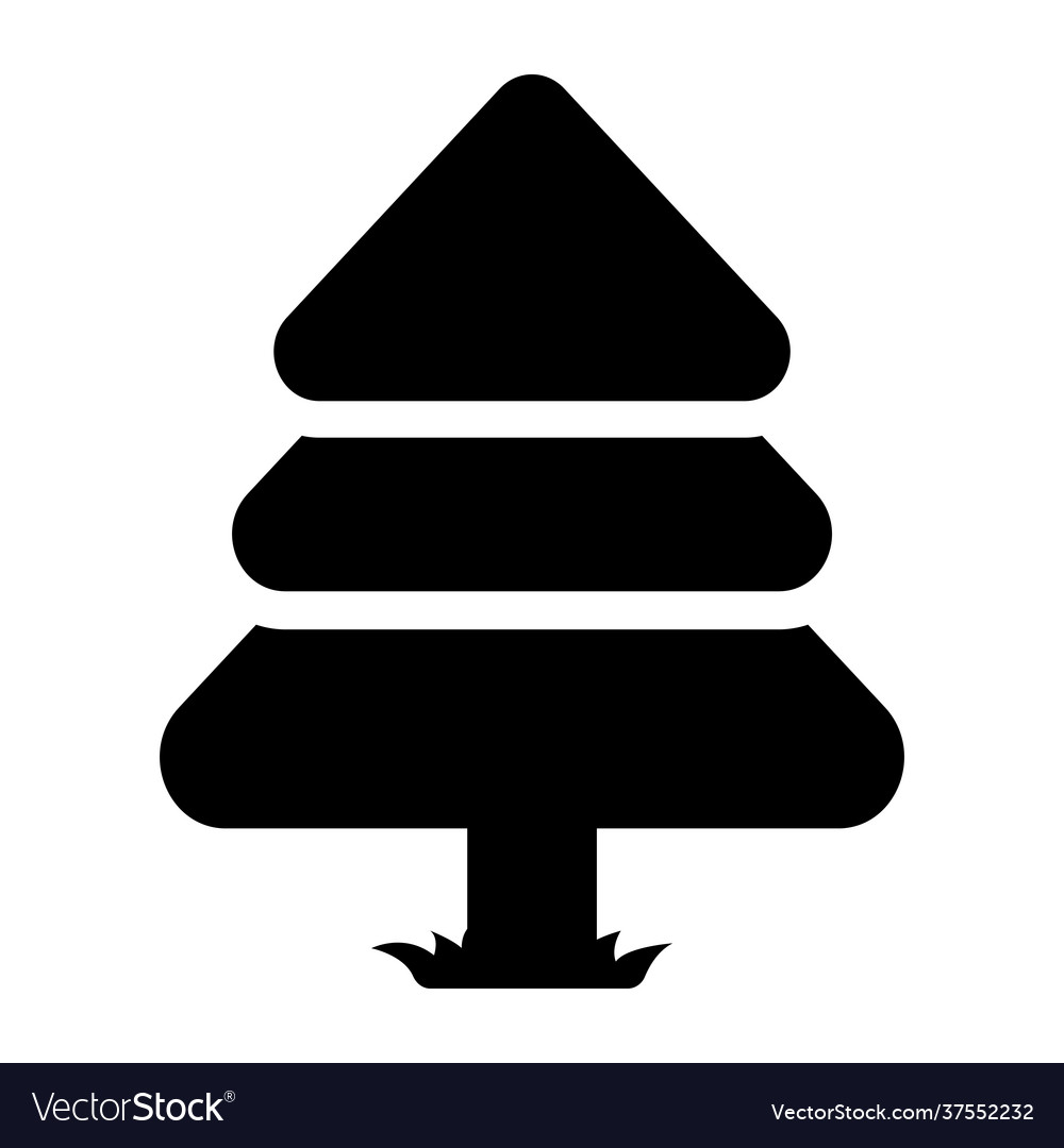 Conifer tree Royalty Free Vector Image - VectorStock