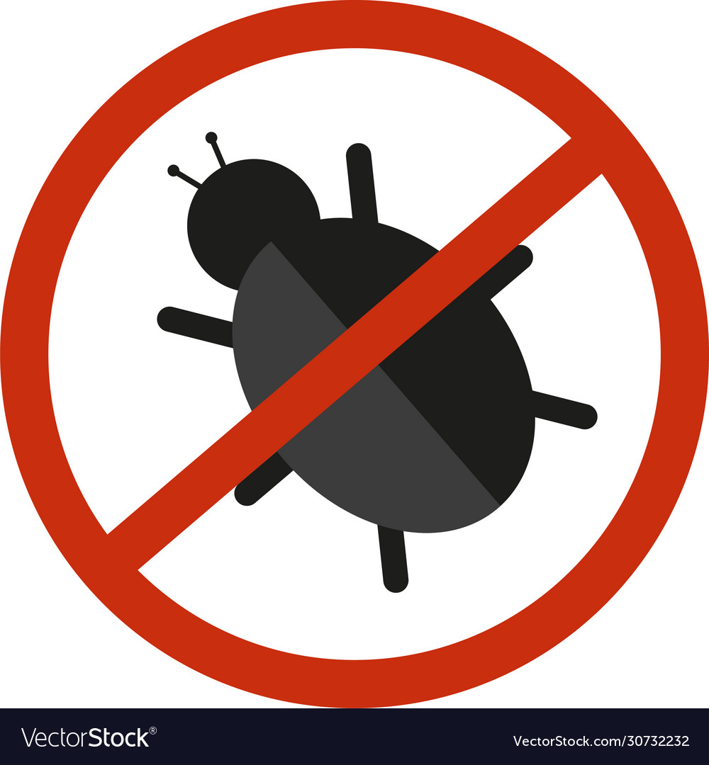 Off bug sign Royalty Free Vector Image - VectorStock