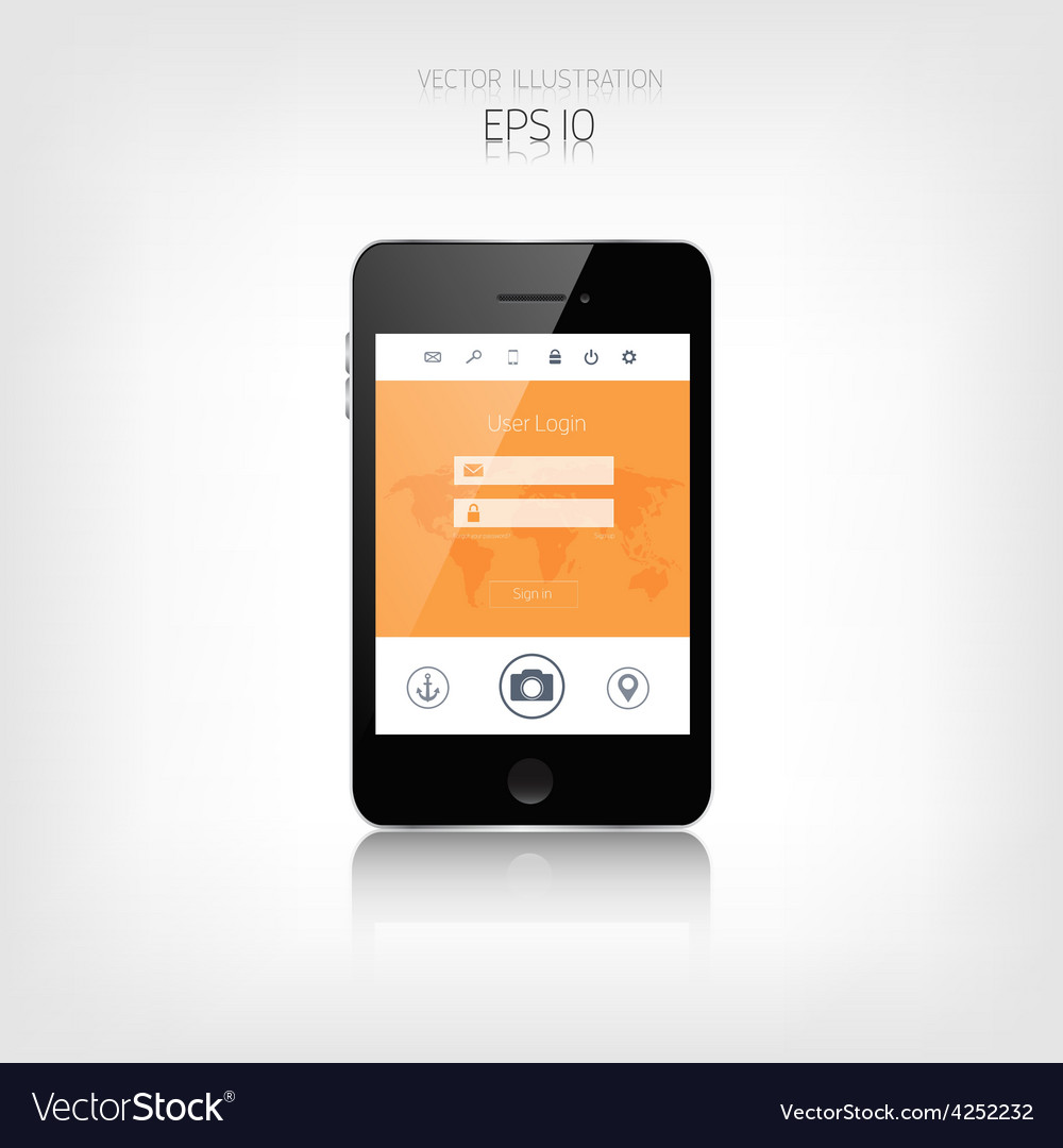 Responsive web design adaptive user interface Vector Image