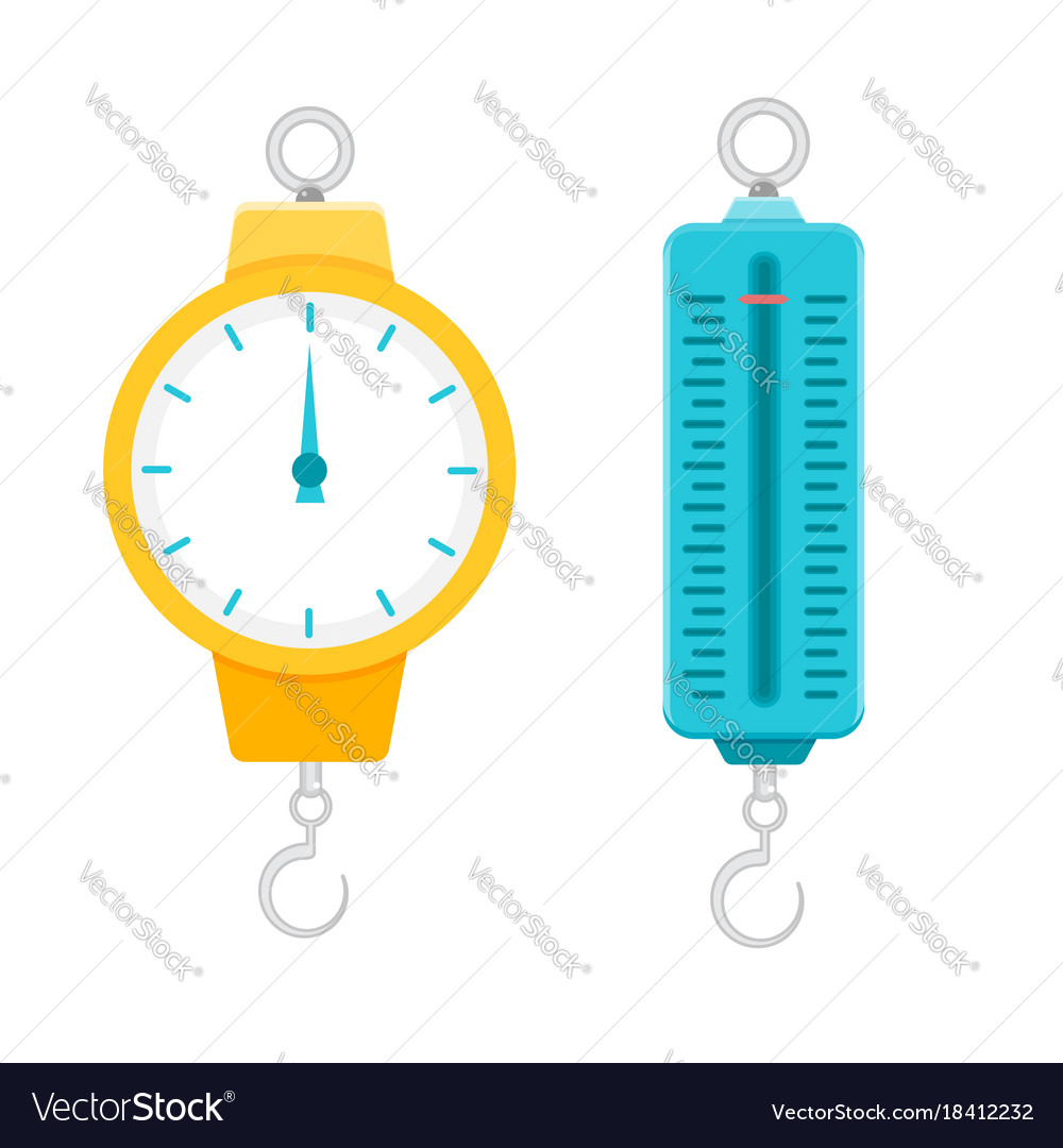 Spring balance Royalty Free Vector Image - VectorStock