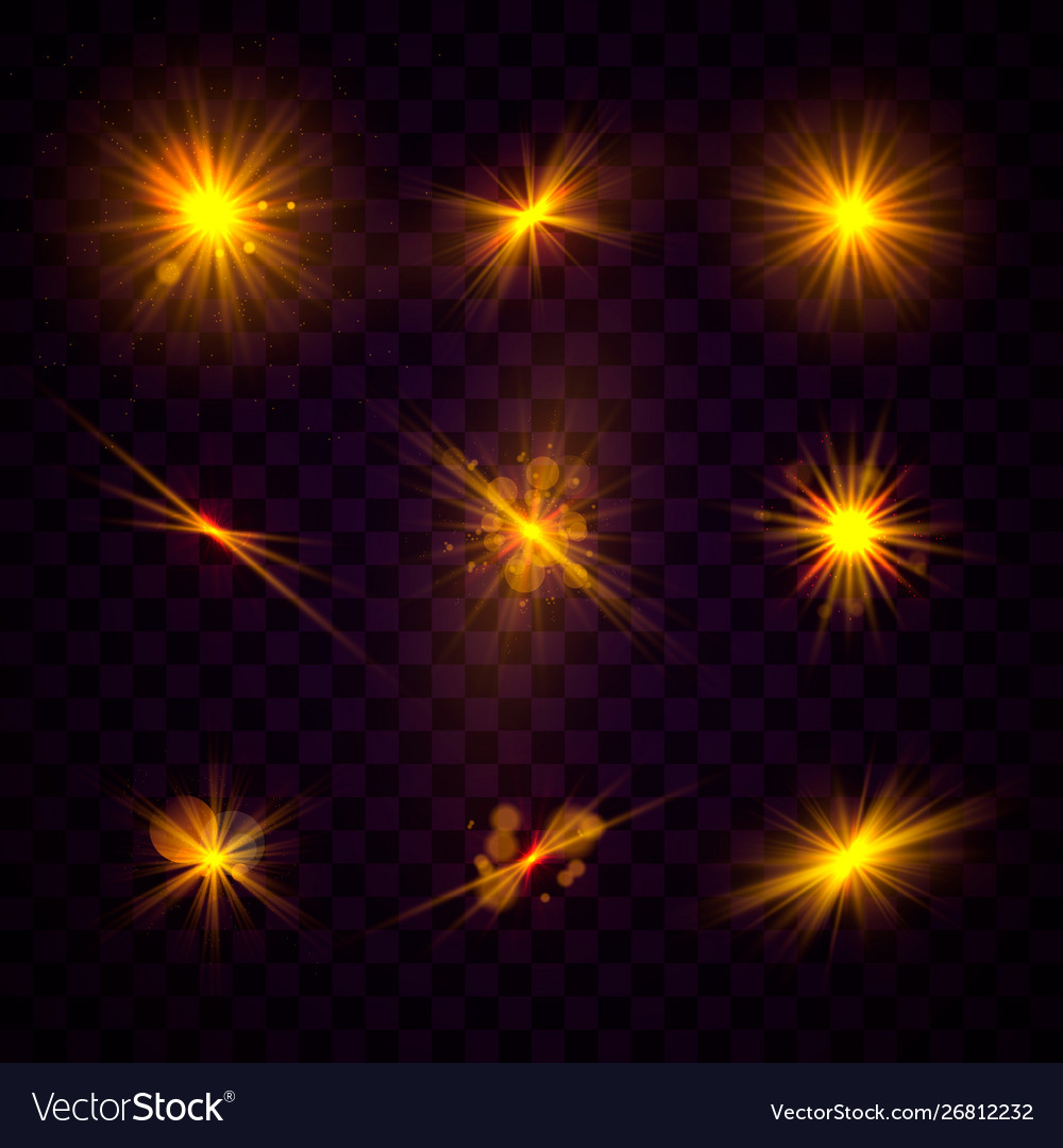 Star particles flash Royalty Free Vector Image