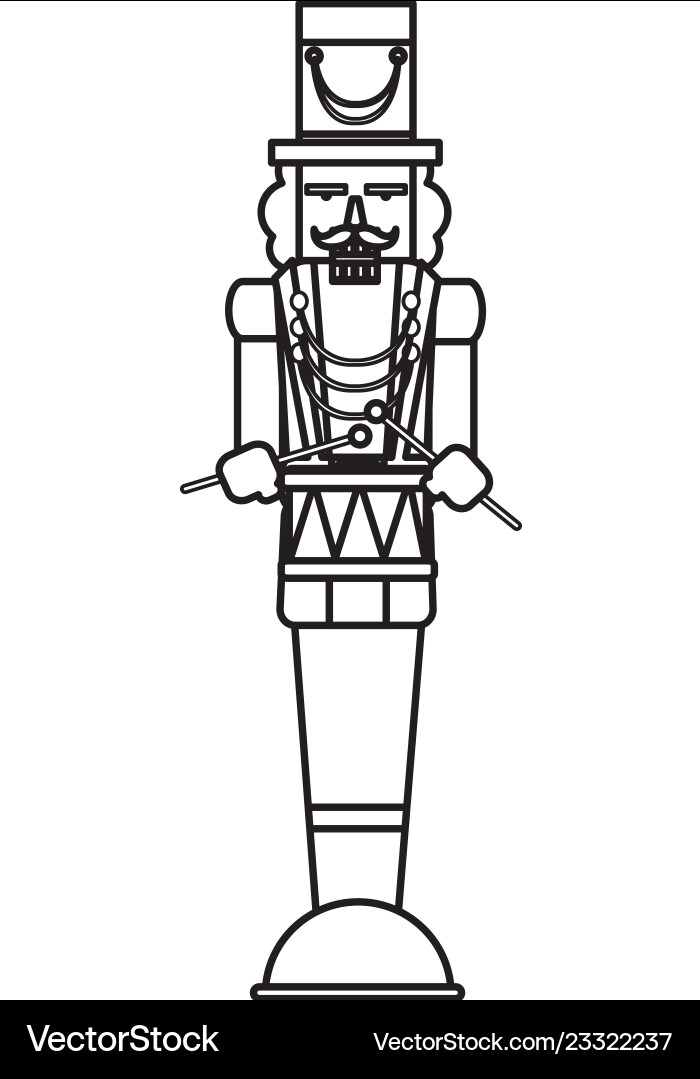 Christmas nutcracker design Royalty Free Vector Image