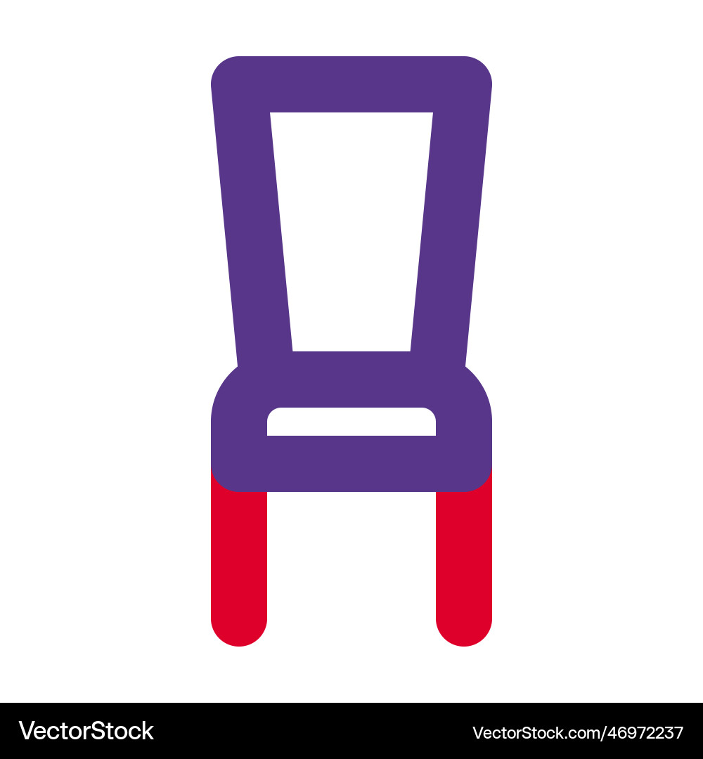 Comfy wooden chair for kitchen and dining Vector Image