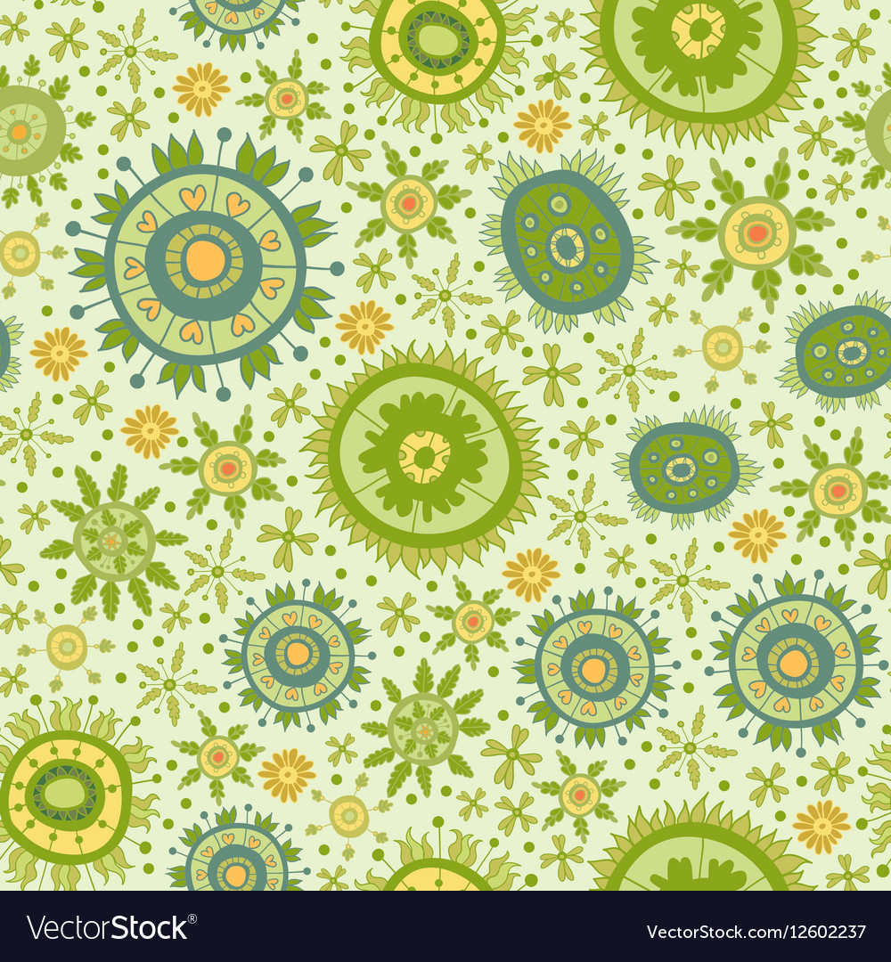 Floral spring seamless pattern with lace flowers Vector Image