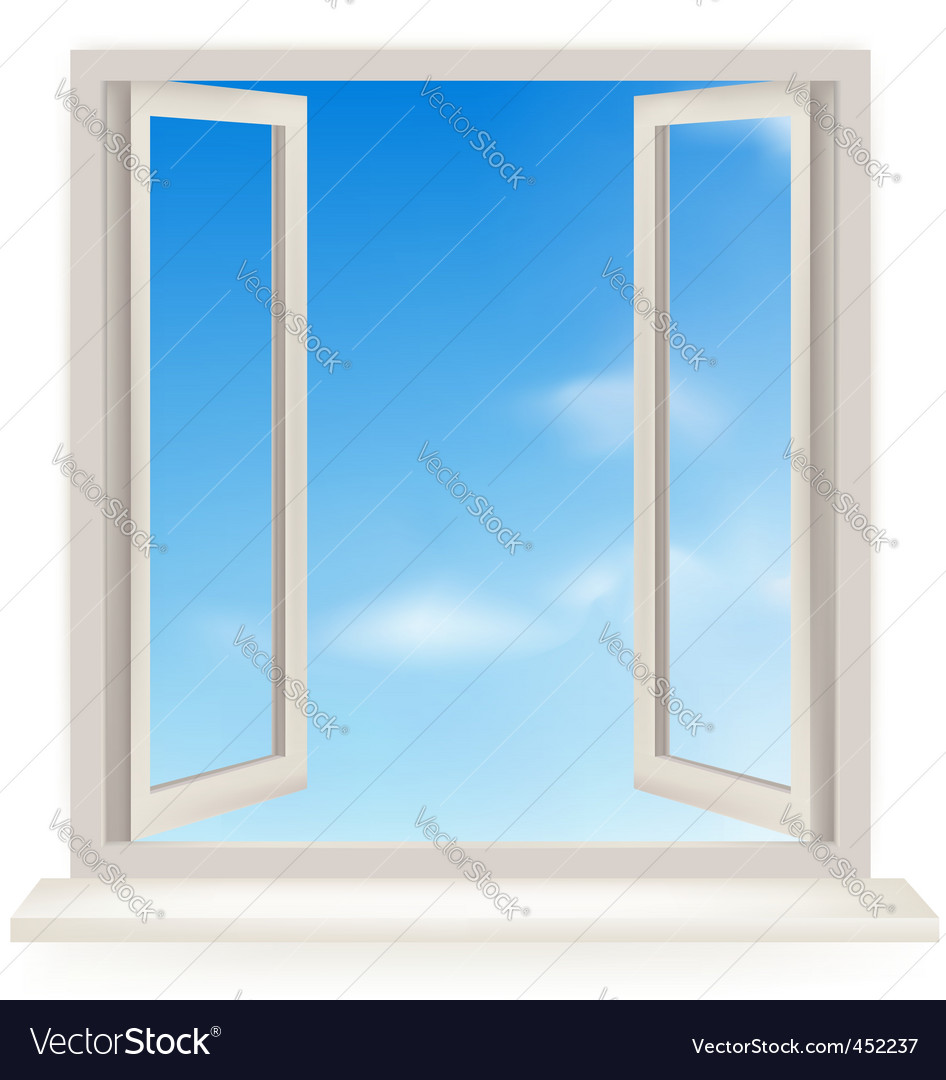 Open window Royalty Free Vector Image - VectorStock
