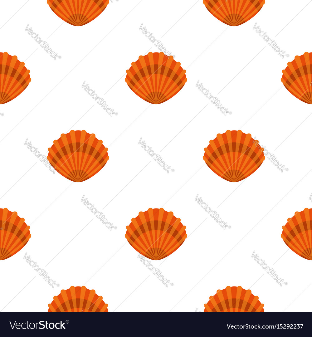 Pearl shell pattern flat Royalty Free Vector Image