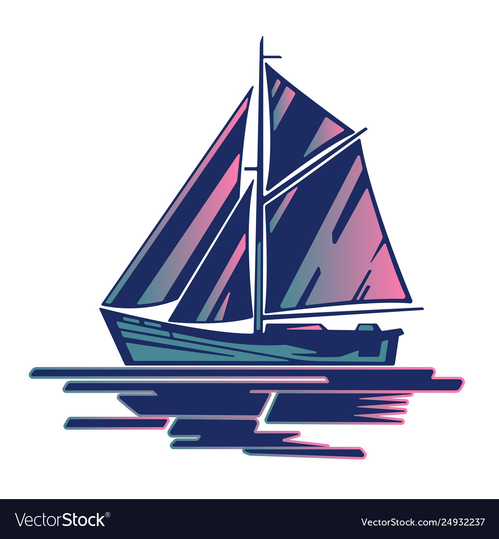 Sailing boat logo Royalty Free Vector Image - VectorStock Sailing boat logo Royalty Free Vector Image - VectorStock