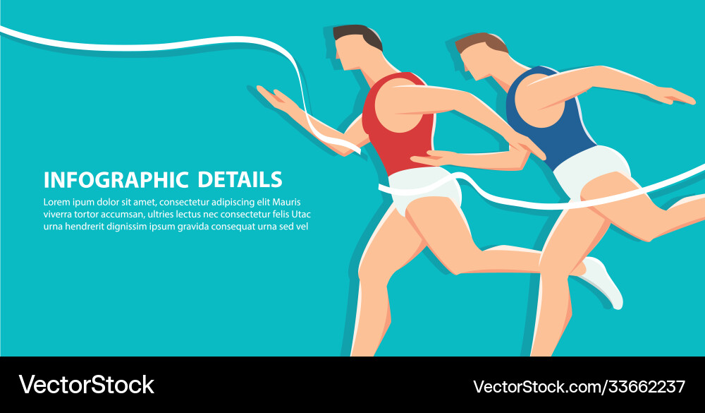 Side view running background health conscious Vector Image