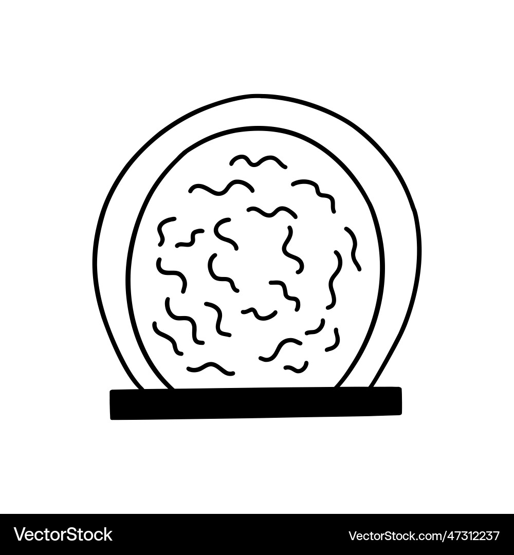 Stargate icon teleport vortex energy Royalty Free Vector