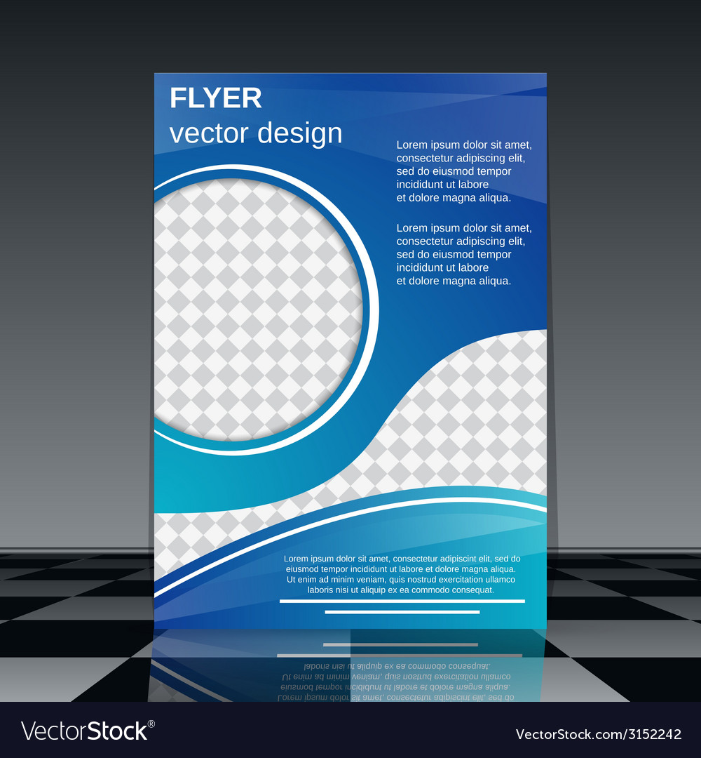 Flyer template Royalty Free Vector Image - VectorStock
