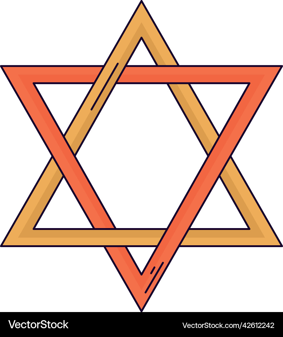 Jewish star icon Royalty Free Vector Image - VectorStock