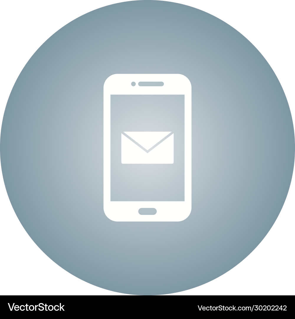 Unique messaging app glyph icon Royalty Free Vector Image