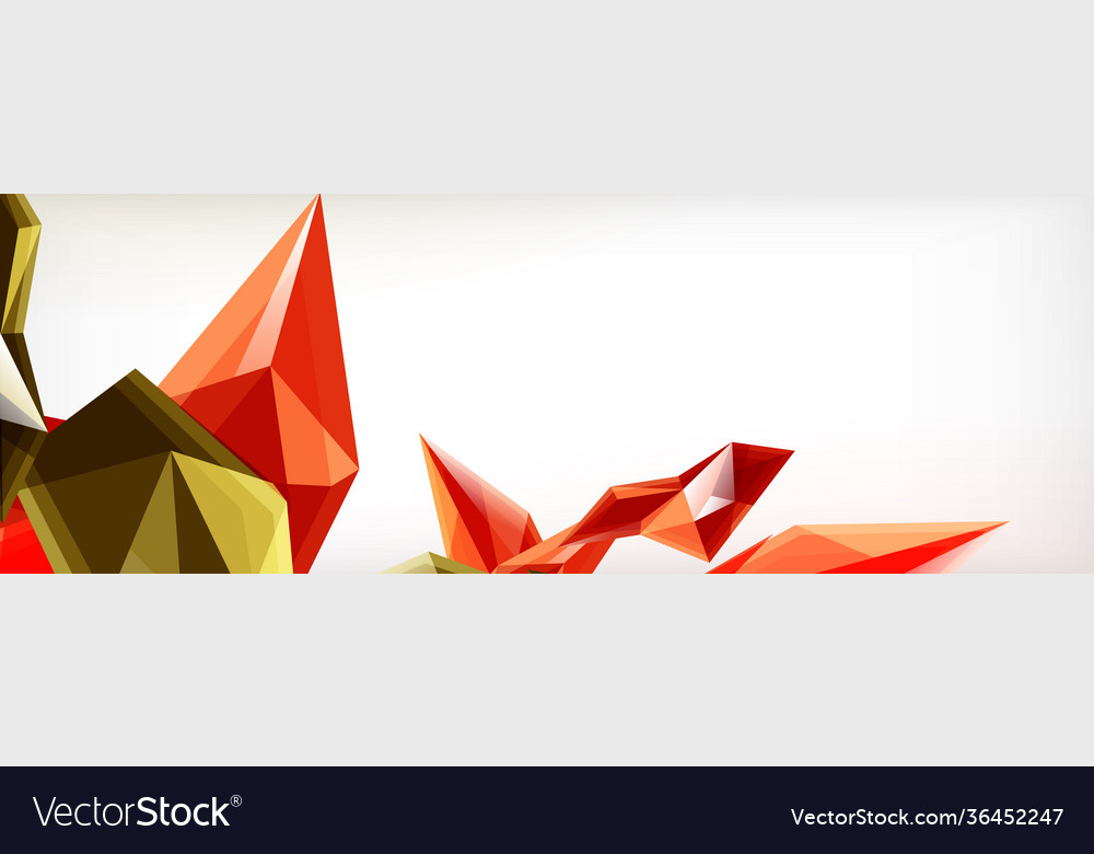 3d triangles and pyramids abstract Royalty Free Vector Image