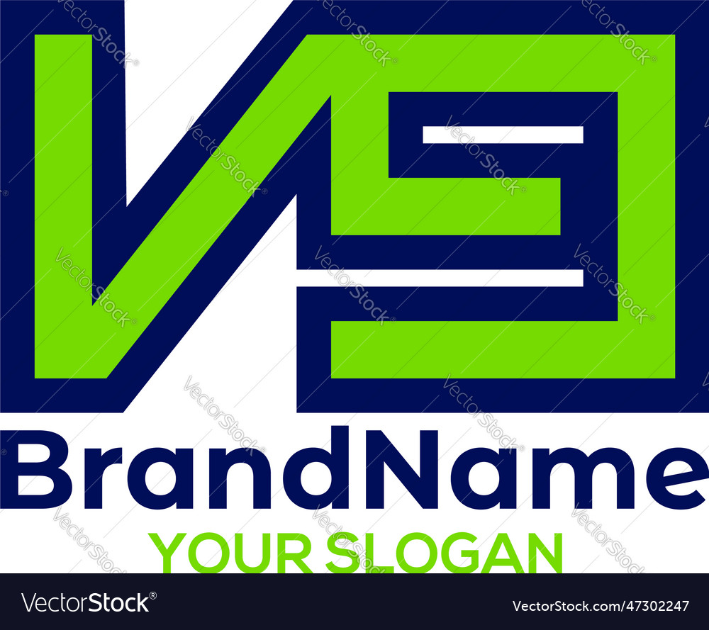Initial v9 logo design Royalty Free Vector Image