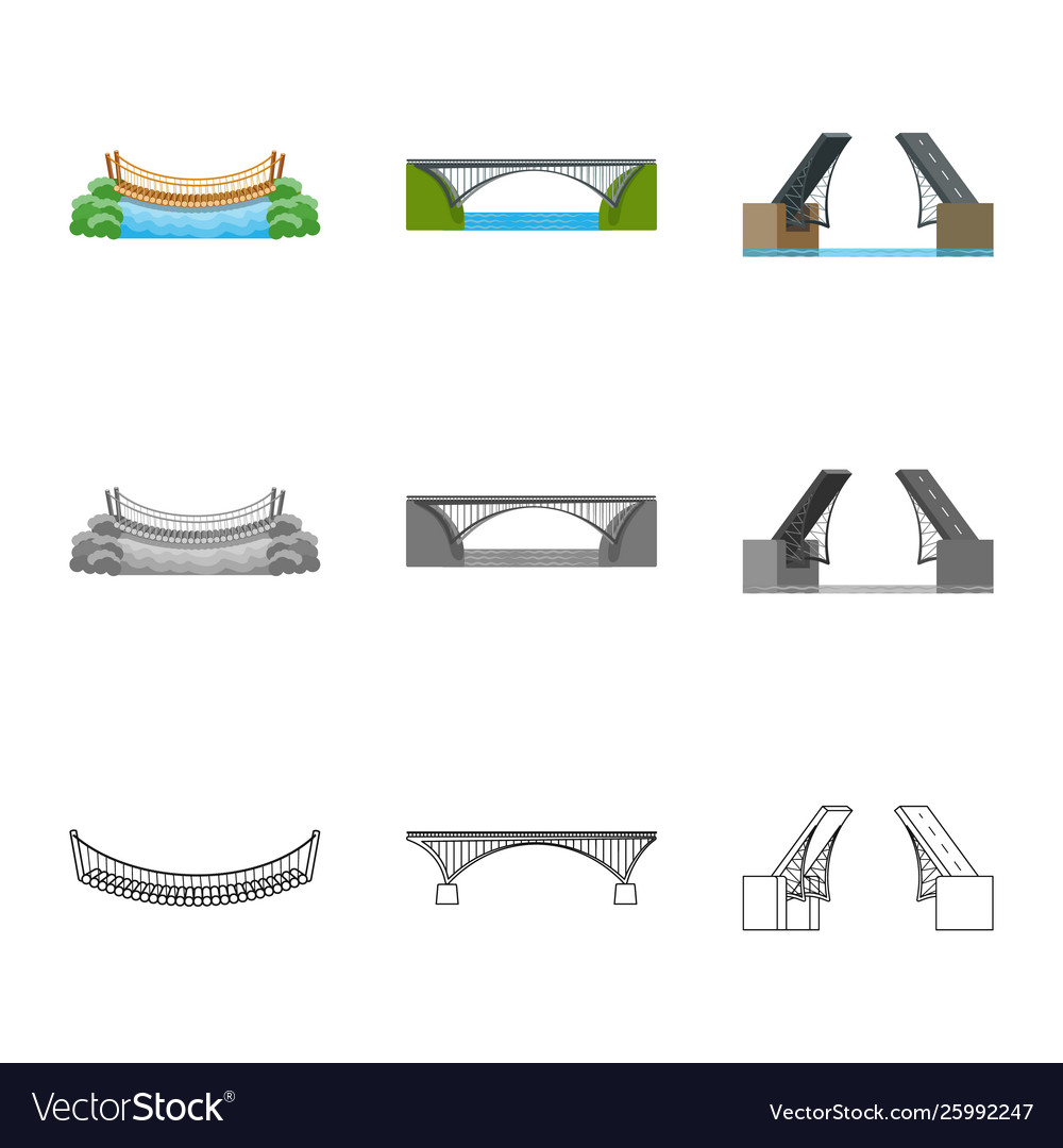Isolated Object Connection And Design Logo Vector Image