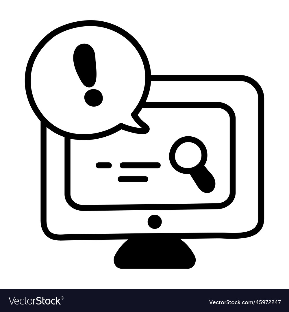 Search issue Royalty Free Vector Image - VectorStock