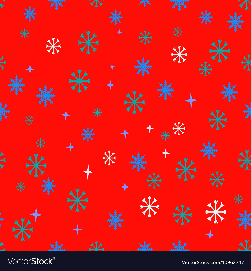 Snowflakes pattern Royalty Free Vector Image - VectorStock
