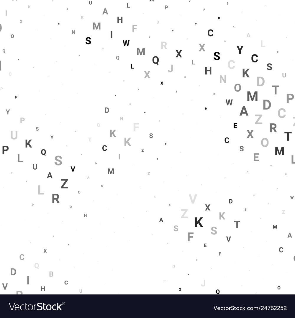 Abstract Halftone Texture With Letters Royalty Free Vector