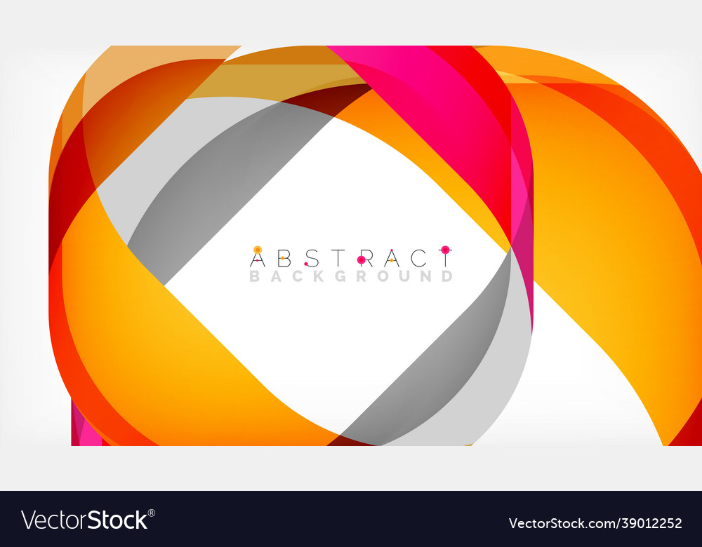 Abstract square shape with overlapping waves Vector Image