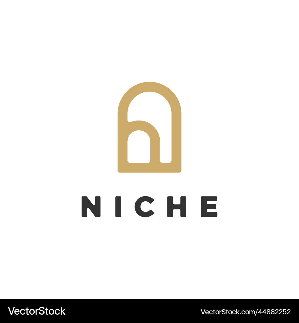Boho niche door bohemian logo icon Royalty Free Vector Image