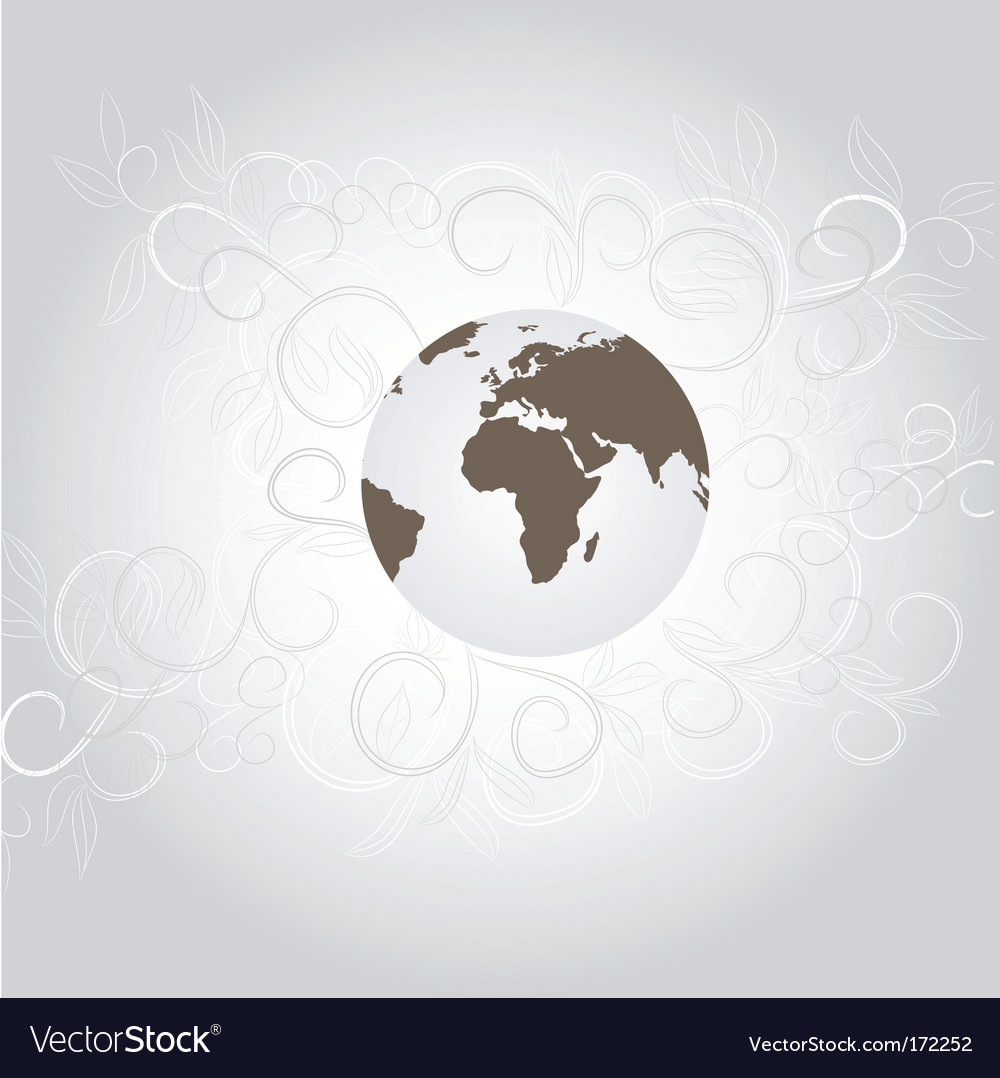Globe background Royalty Free Vector Image - VectorStock