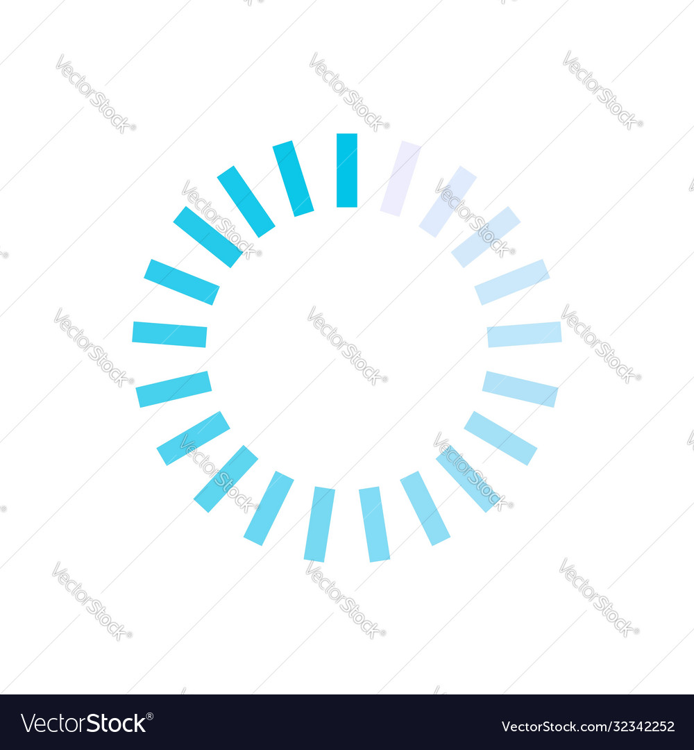Loader or loading icon rotating indicator Vector Image