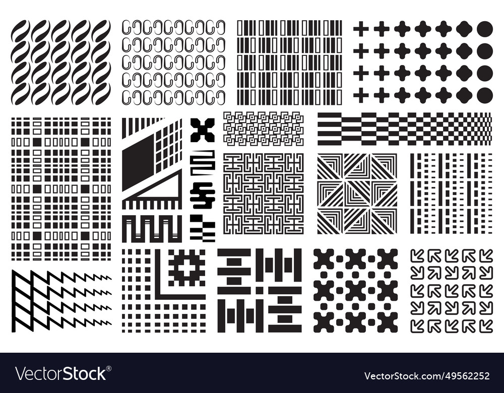 Memphis patterns Royalty Free Vector Image - VectorStock