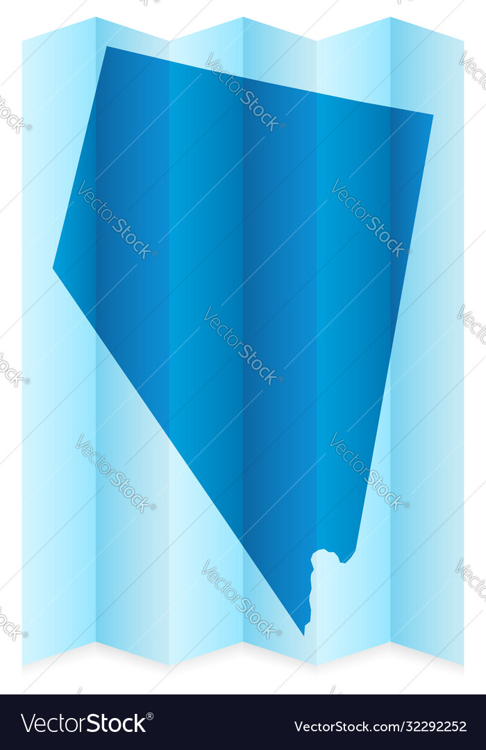 Nevada map Royalty Free Vector Image - VectorStock