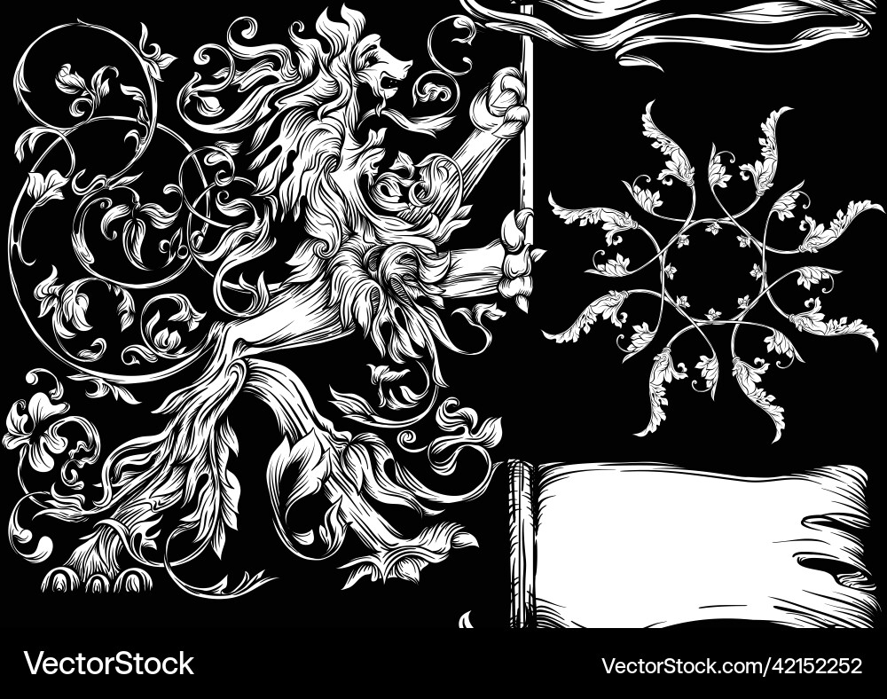Seamless pattern background in baroque rococo Vector Image