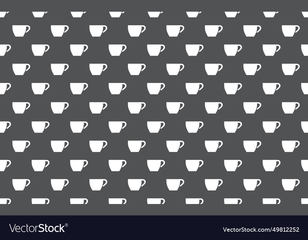 Simple coffee background seamless pattern Vector Image