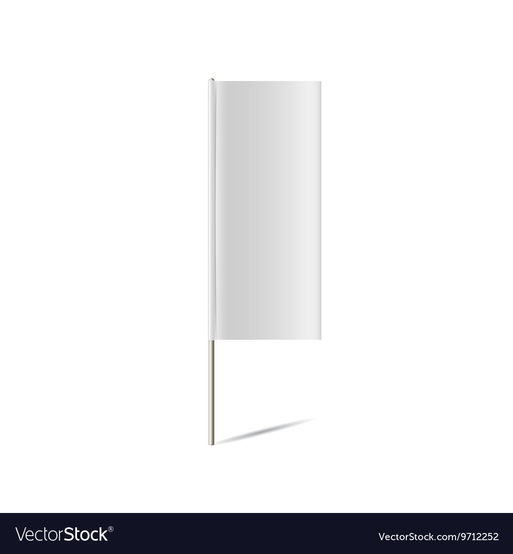 White flag Royalty Free Vector Image - VectorStock