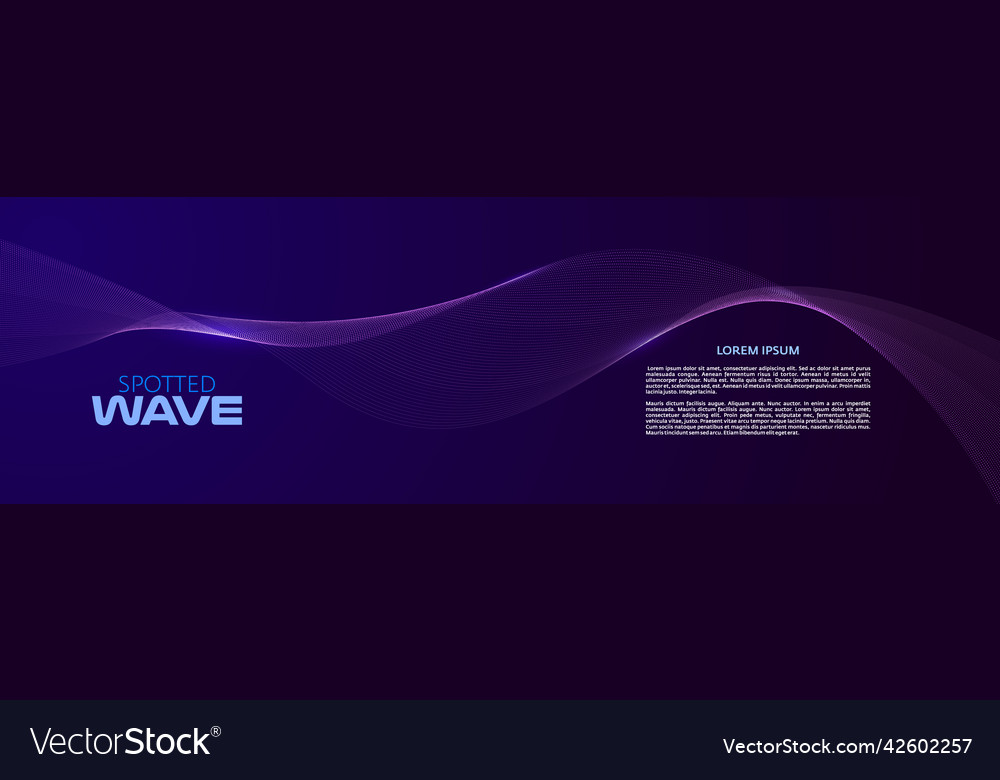 Abstract particle wave pattern design element Vector Image