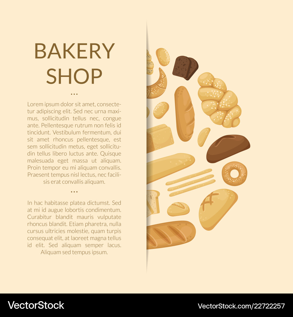 Cartoon bakery elements background of Royalty Free Vector