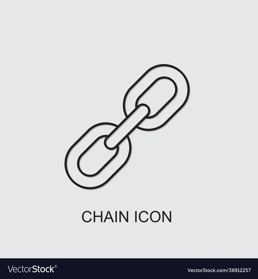 Chain icon Royalty Free Vector Image - VectorStock