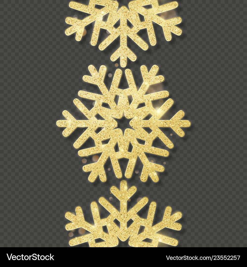 Christmas card template with shining gold Vector Image