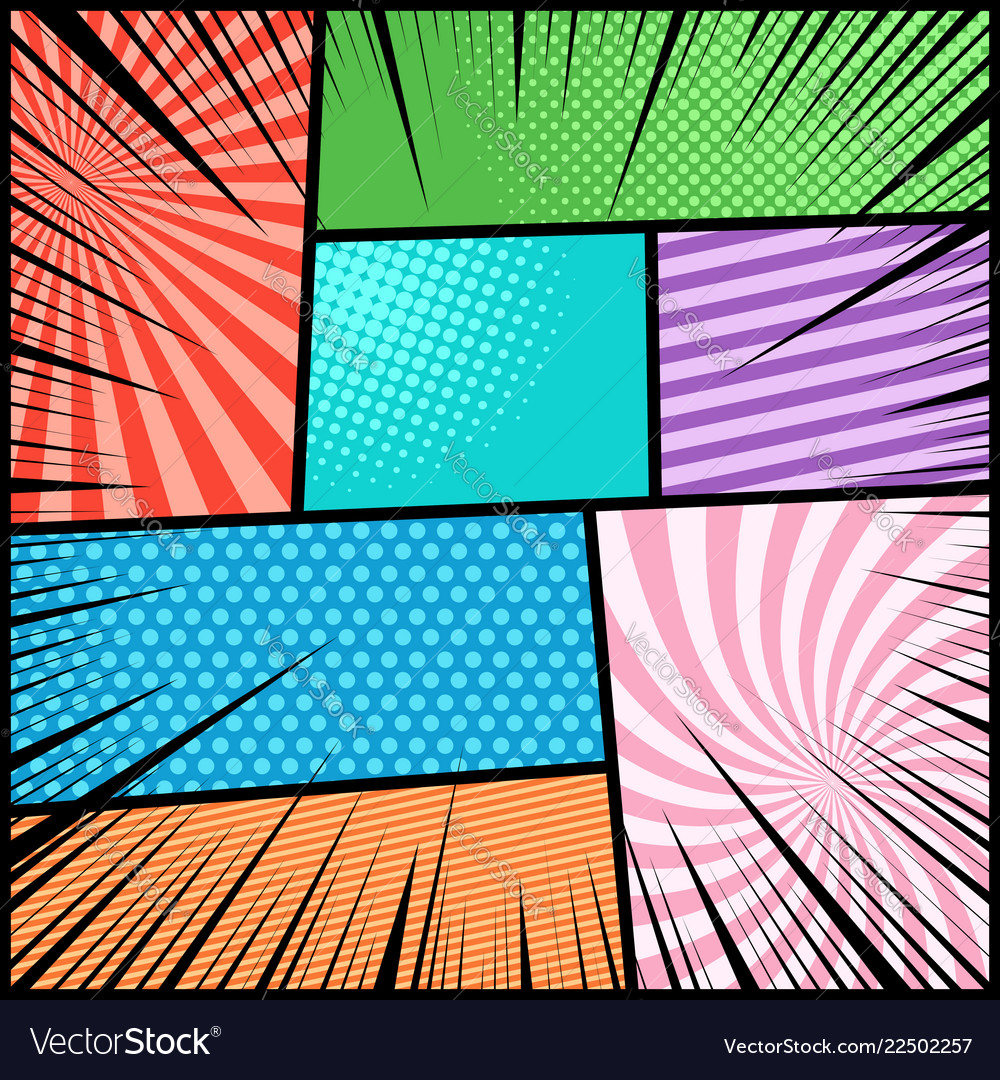 Comic book light background Royalty Free Vector Image