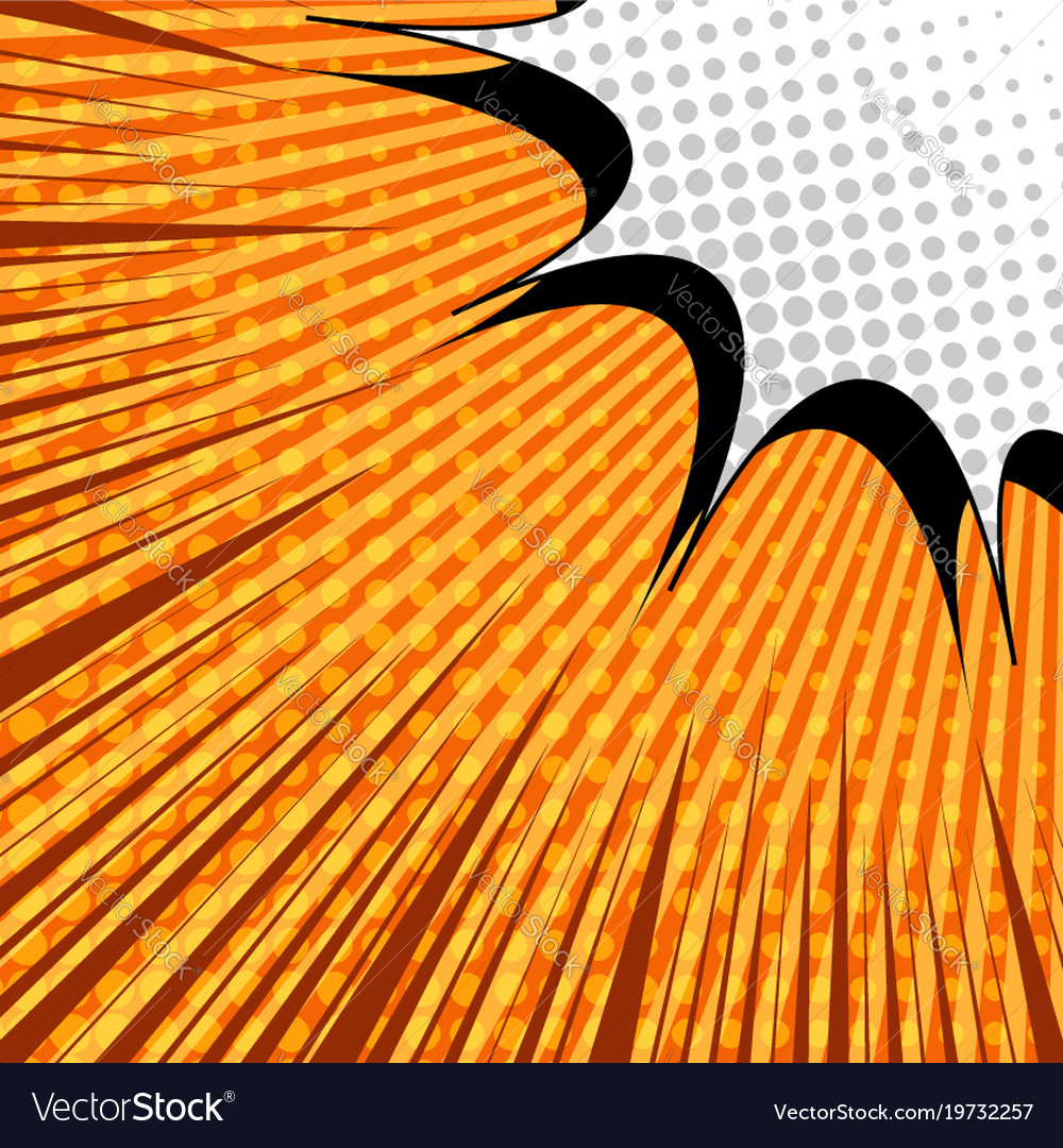 Comic bright dynamic template Royalty Free Vector Image